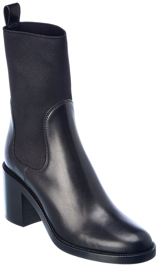 Burberry Leather Chelsea Boot - ShopStyle