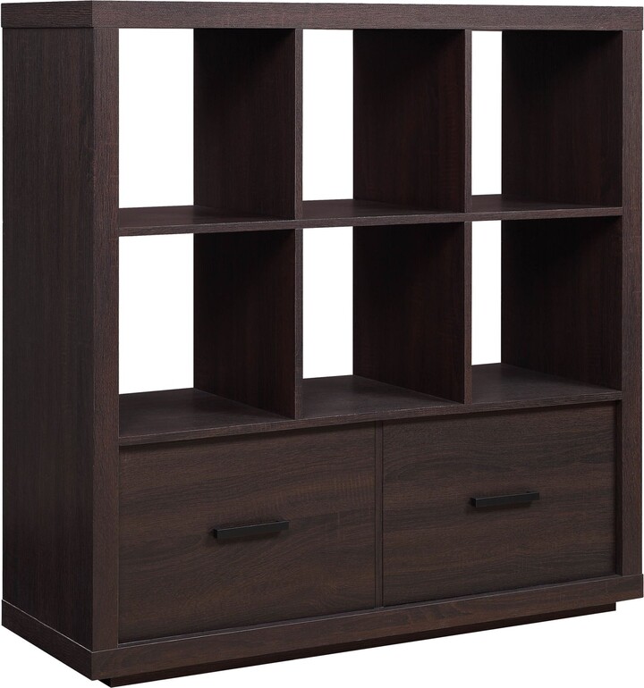 Howcool 6 Cube Storage Bookcase Organizer with Drawers, Multiple Finishes - ShopStyle Home Office