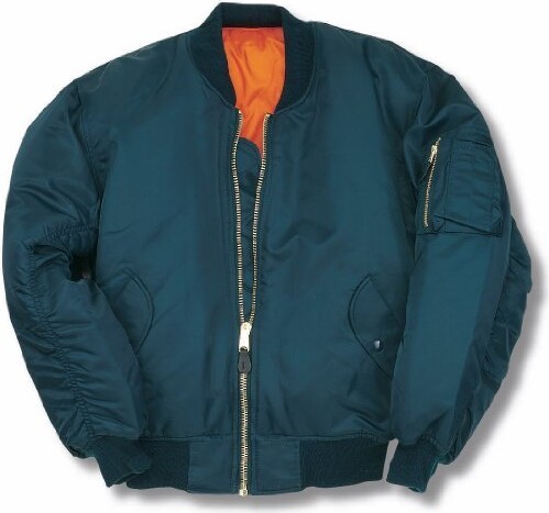 Delta Classic MA-1 Bomber Flight Jacket Petrol Blue (M) - ShopStyle