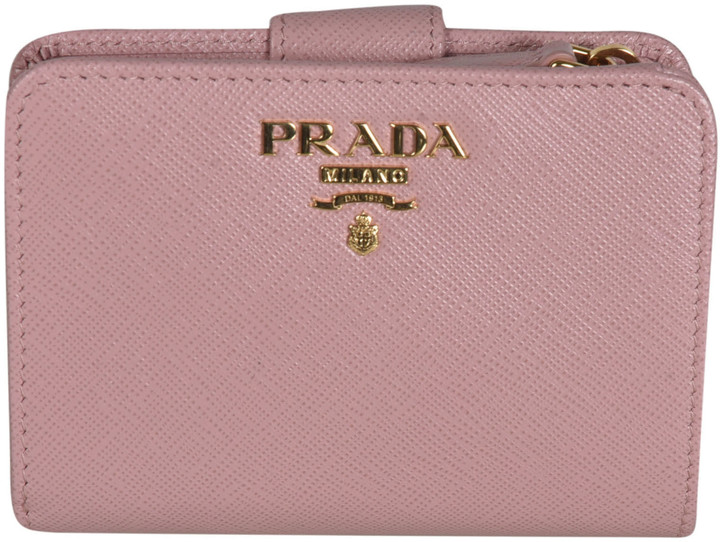 Prada Magnetic Logo Plaque Wallet - ShopStyle