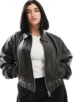 ASOS Women's Leather & Faux Leather Jackets | ShopStyle