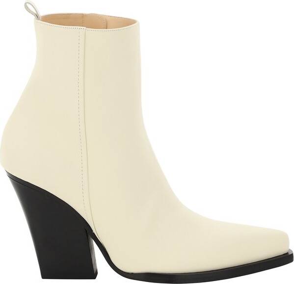 Magda Butrym Cowboy Pointed Toe Ankle Boots - ShopStyle