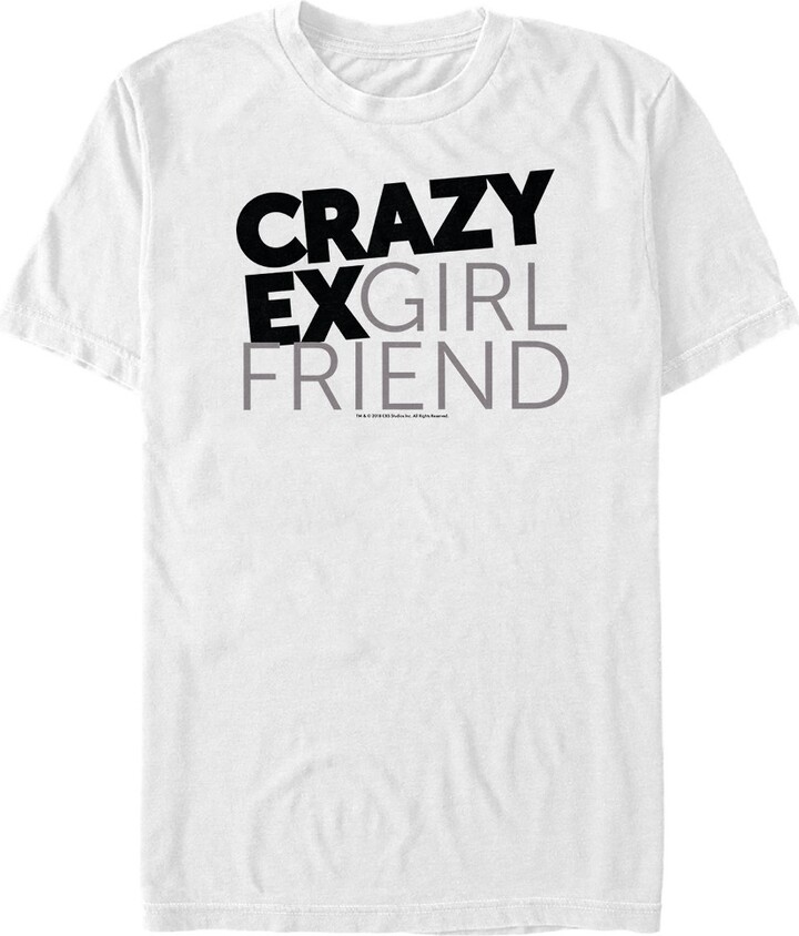 Men's Crazy Ex-Girlfriend Text Logo T-Shirt - White - Large - ShopStyle