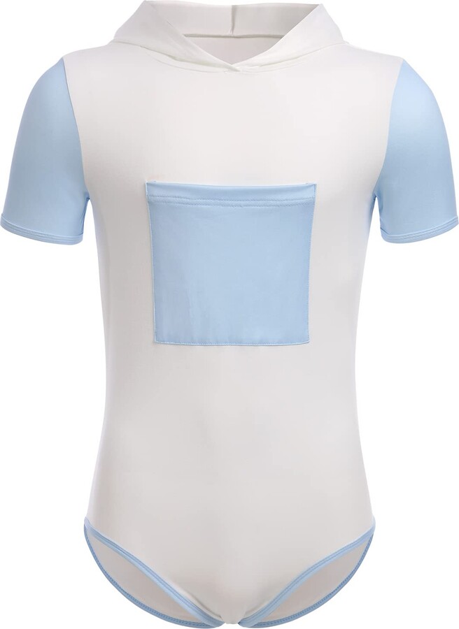 FYMNSI ABDL Body Men's Bodysuit Short Sleeve T-Shirt Undershirt Press ...