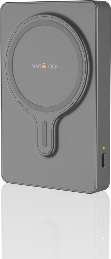 myCharge Maglock 6k 6000mAh/12W Wireless Charger + USB-C Port Power ...