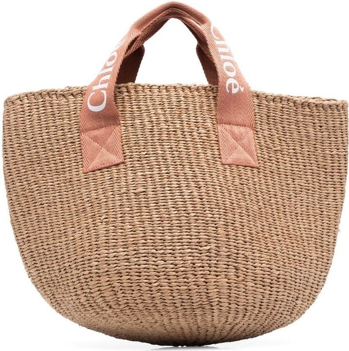 Chloé Children X Mifuko Neutral Woven Tote Bag - ShopStyle