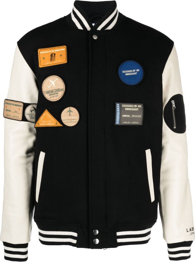 Labrum London Nomoli varsity bomber jacket - ShopStyle