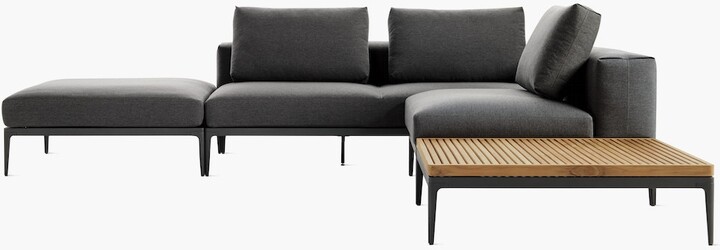Gloster Grid Corner Sectional with Table - ShopStyle
