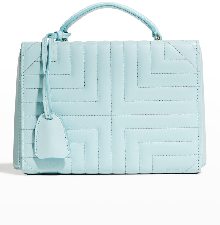 Mark Cross Grace Small Quilted Napa Box Top-Handle Bag - ShopStyle