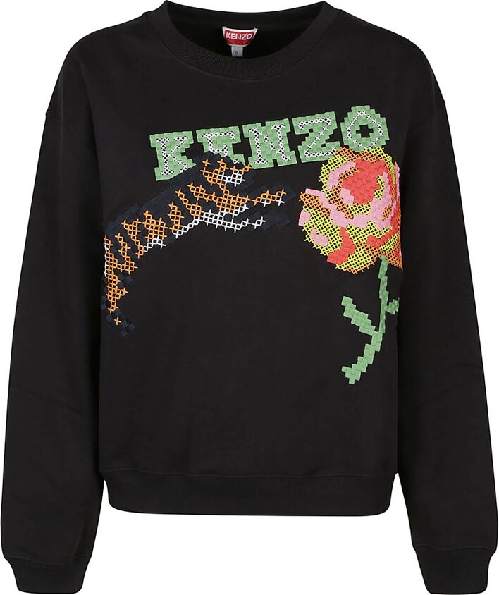 Kenzo Pixel Crewneck Sweatshirt - ShopStyle