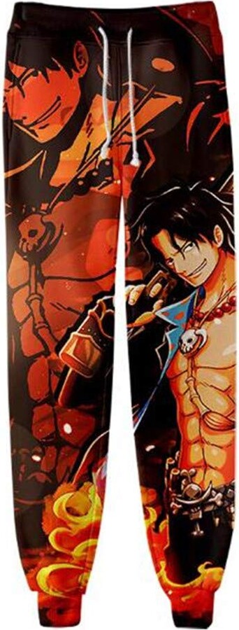 WANHONGYUE One Piece Monkey D Luffy Anime 3D Printed Sweatpants Joggers ...