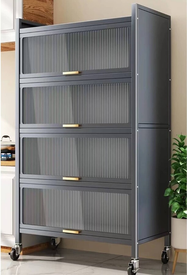 Unbranded Upgraded Metal Mobile Storage Cabinet with 4 Drawer Vertical ...