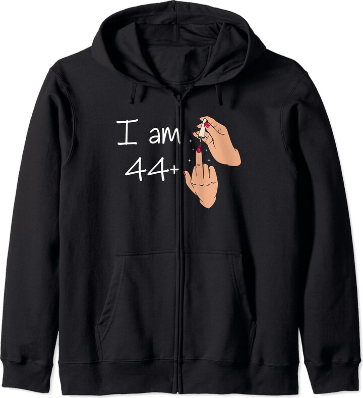 Custom Birthday Costume w/ Age plus Middle Finger I Am 44 + 1 Middle ...