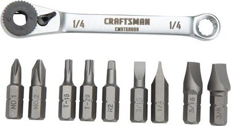 Craftsman Ratcheting Offset Multi-Bits Screwdriver CMHT68008 ...