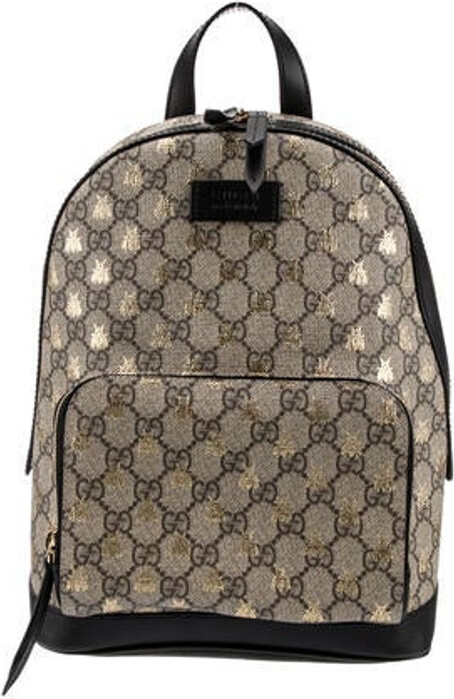 Gucci GG Supreme Monogram Bees Small Day Backpack - ShopStyle