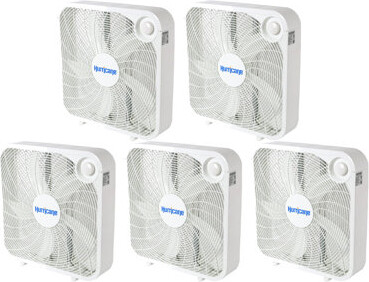 Hurricane 20" Classic Series Floor Box Fan with 3 Speed Settings, 5 ...
