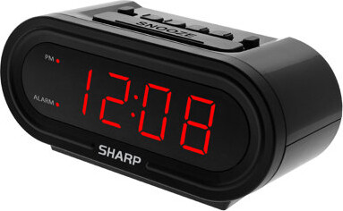 Sharp Digital Alarm Clock with Accuset, Automatic Smart Clock, Never ...