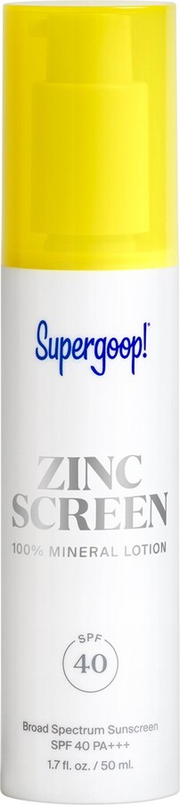 Zincscreen 100% Mineral Lotion SPF 40 - ShopStyle Face Care