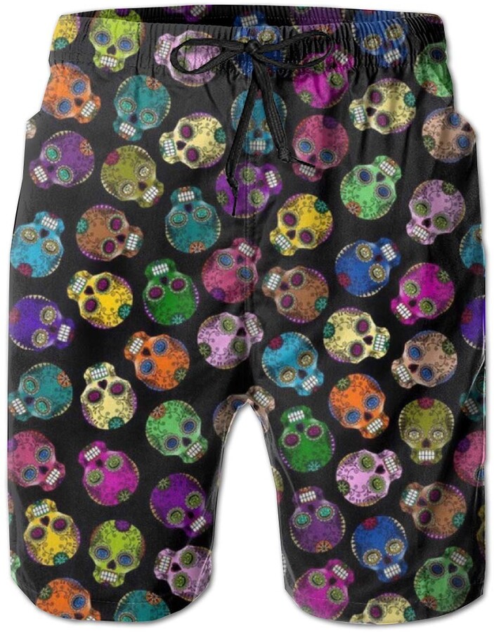 QUEMIN Mens Swim Trunks Quick Dry Suits Summer Holiday Beach Shorts ...