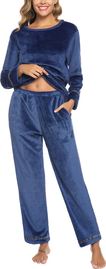 Nieery Womens Fleece Pyjamas Set - ShopStyle