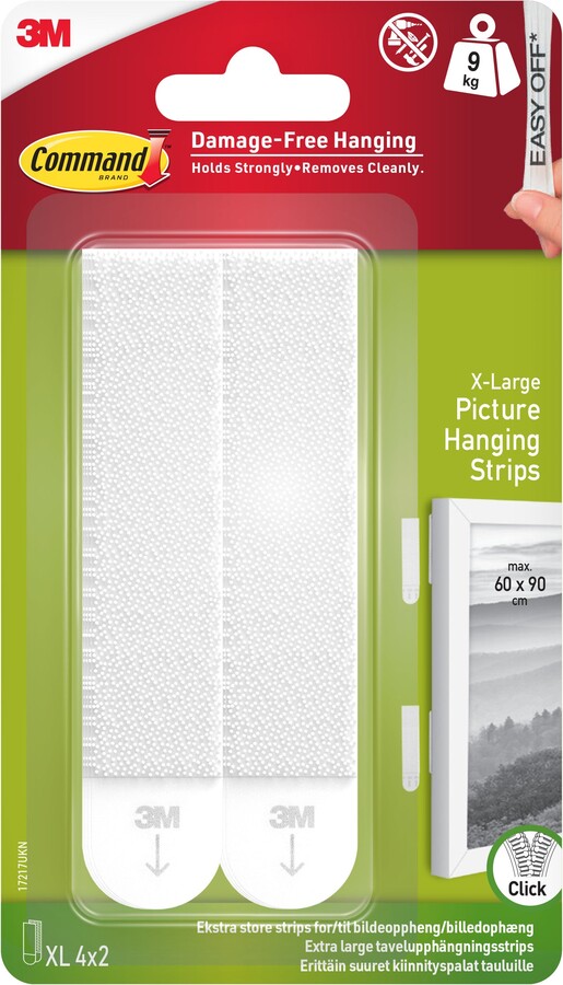 3M Command Set of 4 Command XL Picture Hanging Strips White - ShopStyle Decor