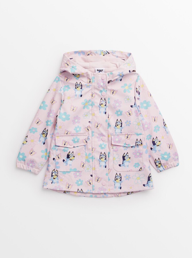 Bluey Floral Pink Rubberised Mac Coat (2-3 Years) - ShopStyle Girls ...