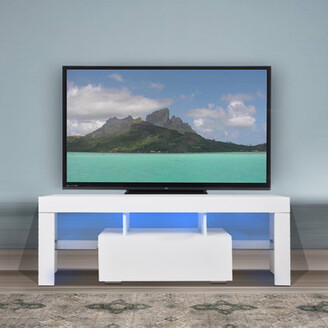 Builddecor TV Stand With Storage 55 Inch LED Modern TV Media Console ...