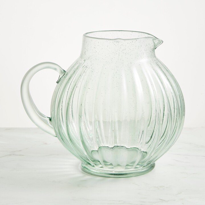 Dunelm Bubble Green Glass Jug Green - ShopStyle Drinkware Flutes