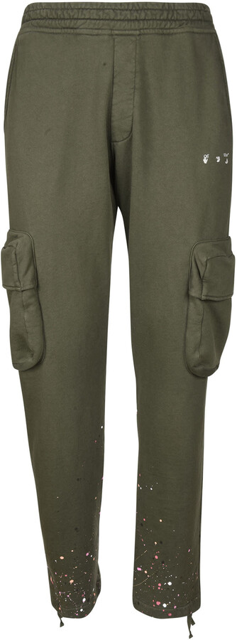 Off-White Vintage Paint Cargo Track Pants - ShopStyle