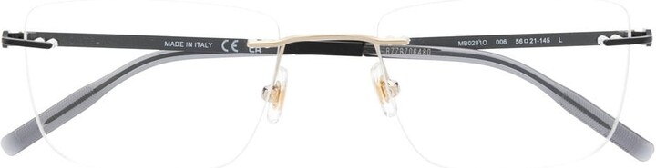 Montblanc Rectangle-Frame Eyeglasses - ShopStyle