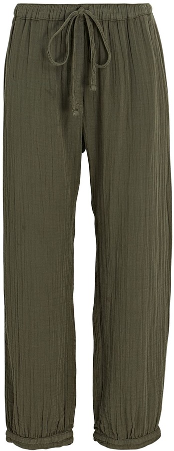 XiRENA Jak Cropped Cotton Gauze Pants - ShopStyle