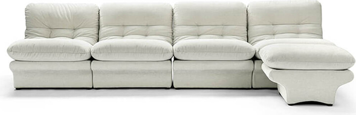 Eternity Modern Carsons Mid Century Curved Modular Sectional Sofa ...
