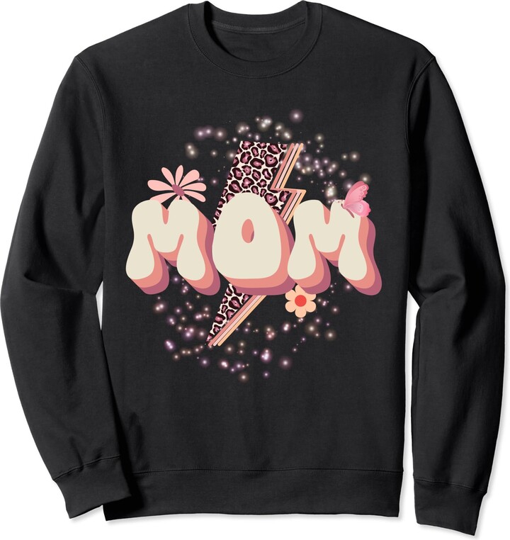 Leopard Print Cool Funny Mom Mother's Day Birthday Powerful Mom Leopard ...