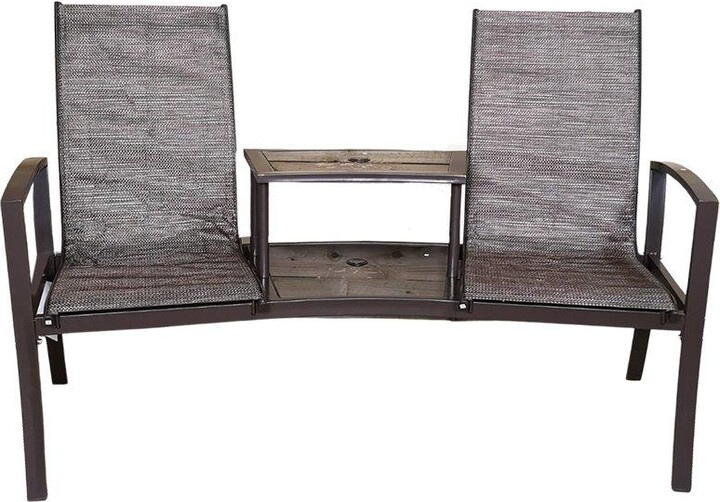 Samuel Alexander Suntime Havana Bronze Copper Duo Love Seat / Tete a ...