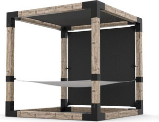 Toja Grid 8 Ft. W x 2 Ft. D Metal Pergola - ShopStyle Lanterns & Lamps