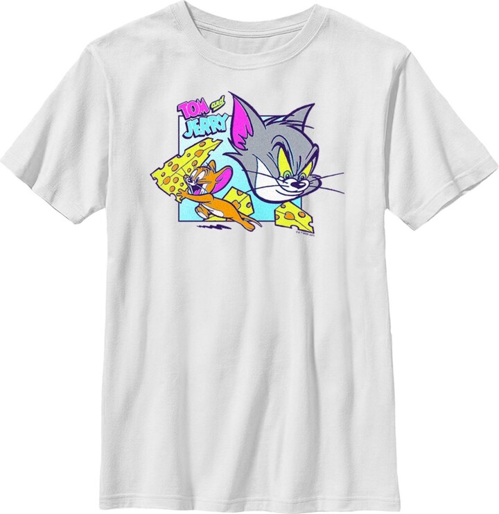 Warner Bros. Boy's Tom and Jerry The Chase for Cheese Child T-Shirt ...