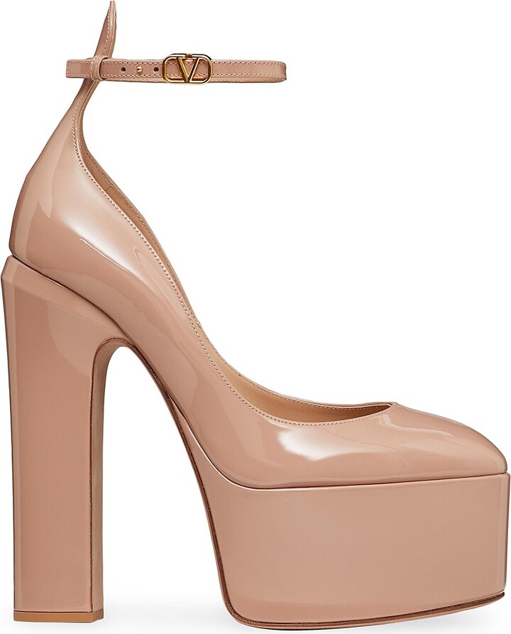 Valentino Garavani Tan-go Platform Pumps In Patent Leather - ShopStyle