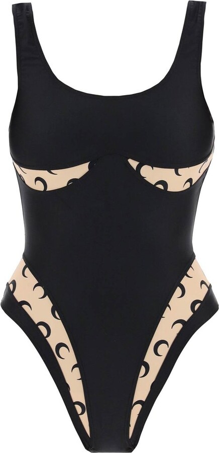 Marine Serre Moon Printed One-Piece Swimsuit - ShopStyle