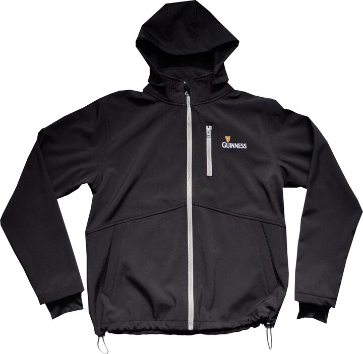 Guinness Official Merchandise Black Guinness Fleece Jacket With Harp ...