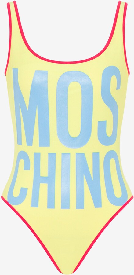 Moschino Maxi Logo Colour Block One-piece Swimsuit - ShopStyle