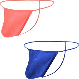 BIATWOWR Mens Sexy G String Underwear with Adjustable Low Waist Bulge ...