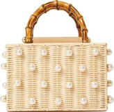 btb Los Angeles Chloe Imitation Pearl Rattan Bag - ShopStyle