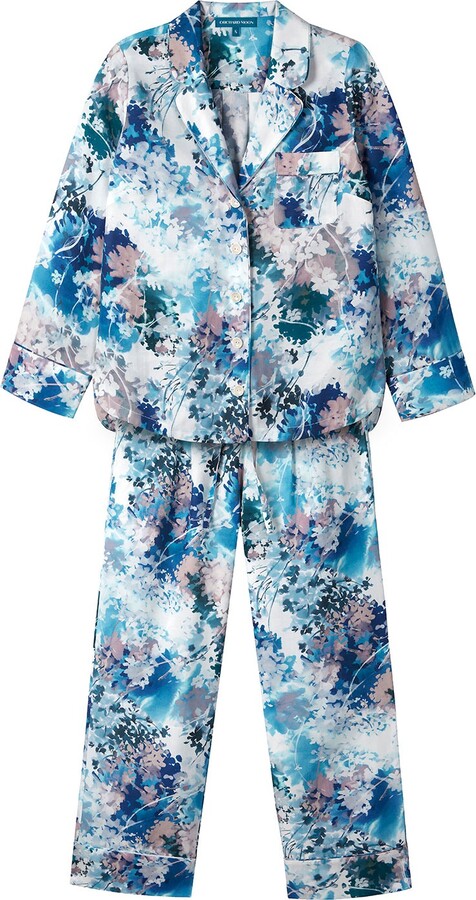 Orchard Moon - Ephemeral Bloom Pyjama Set - Luxury Pyjamas - Hand ...