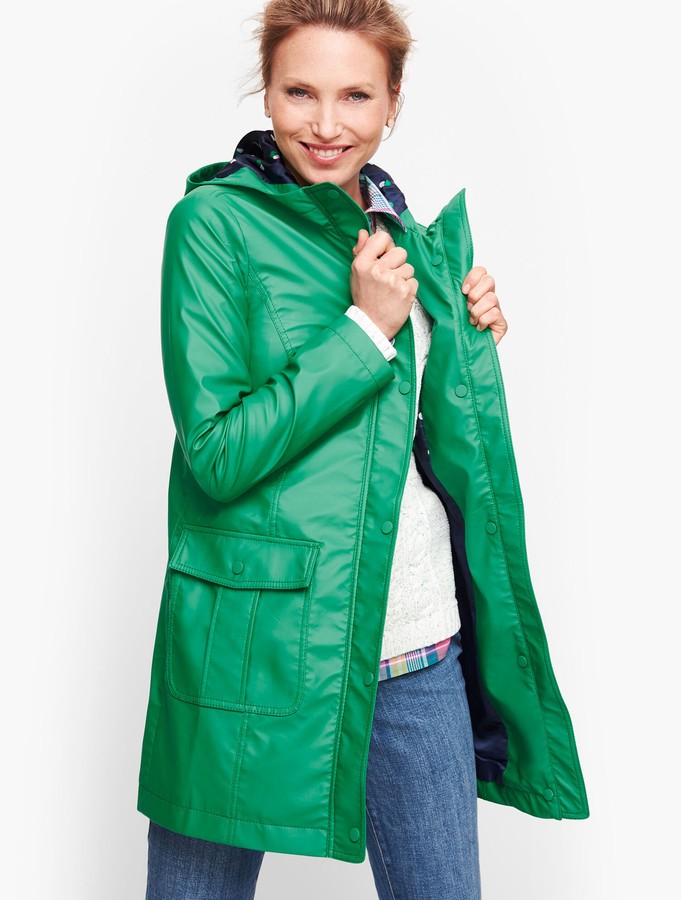 Talbots Classic Hooded Rain Jacket - ShopStyle