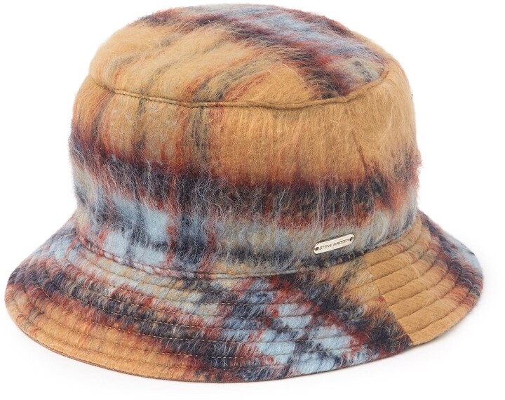Steve Madden Plaid Brushed Bucket Hat - ShopStyle