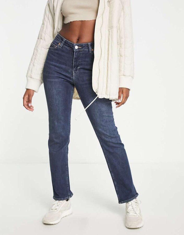 Weekday stretch curve jeans in vintage blue - ShopStyle