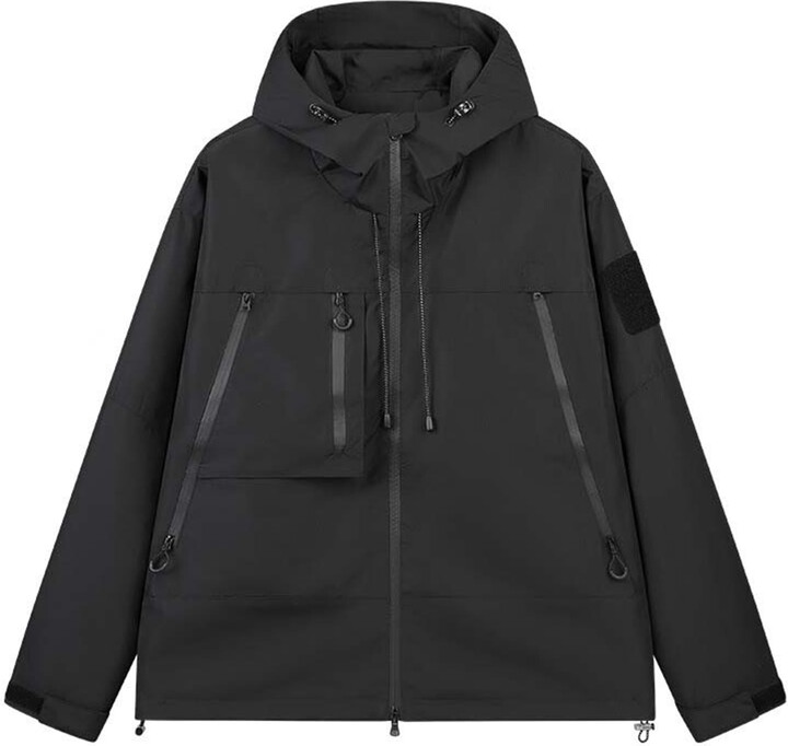 Beokeuioe Rain Jacket Raincoats for Men Lightweight Softshell Jacket ...