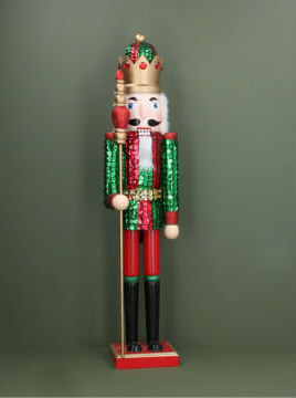 Gisela Graham /green Sequin Nutcracker - ShopStyle Decor