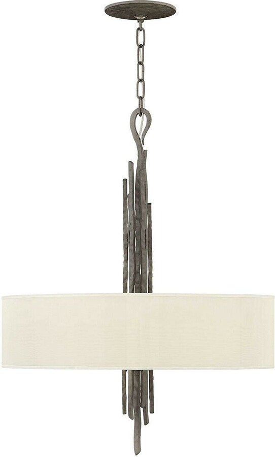 Loops 6 Bulb Ceiling Pendant Light Fitting Metallic Matte Bronze LED ...