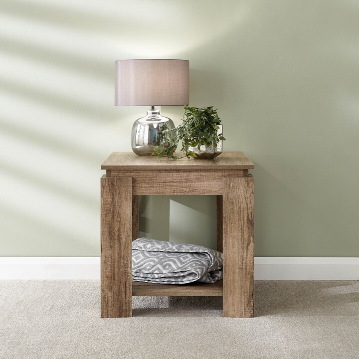 Dunelm Canyon Oak Lamp Table Natural - ShopStyle